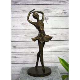 Bronzeskulpturen Skulptur Bronzefigur junge Ballerina