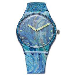 atFoliX Schutzfolie Displayschutzfolie für Swatch The Starry Night