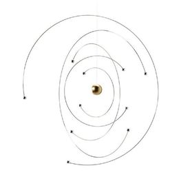 Flensted Mobiles Skulptur Mobile Niels Bohr Atom Modell