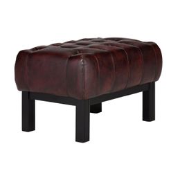 massivum Sitzhocker Hocker Chesterfield Kingsfield antik rot