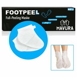 MAVURA Fußpeeling FOOTPEEL Weiche Fuß-Peeling Maske Fußmaske Fussmaske