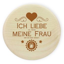 die Stadtmeister Deckel Glasabdeckung Holz "Ich liebe es