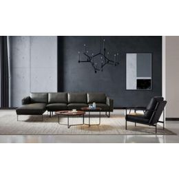 JVmoebel Wohnzimmer-Set, Eck Design Sofa Italienische Möbel Sitz Garnitur Leder Couch