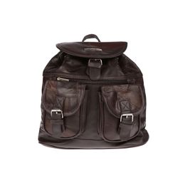 Christian Wippermann Cityrucksack Kleiner Damen Rucksack Leder Tasche