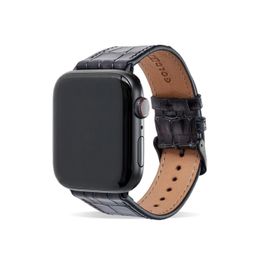GOLDBLACK Smartwatch-Armband Apple Watch Armband Milano grau (Adapter schwarz)