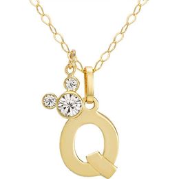 DISNEY Jewelry Collier Disney Mädchen-Kinderkette 375er Gelbgold Kristall