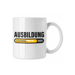 Trendation Tasse Azubi Loading Tasse Geschenk für Azubis Bester Auszubildender Prüfung