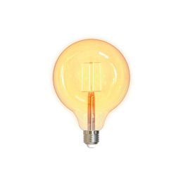 DELTACO SMART HOME LED-Leuchtmittel Smarte LED Lampe E27 Filamentbirne 125mm und 5