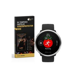 Protectorking Schutzfolie 2x 9H Hartglas für Polar Ignite Smart Watch Displayschutz Panzerfolie