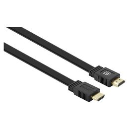 Manhattan Flaches High Speed HDMI-Kabel mit Ethernet-Kanal HDMI-Kabel