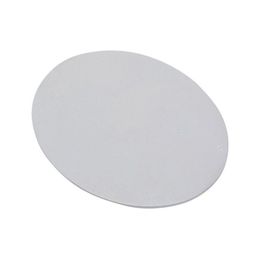 NKlaus Kerzentablett Teller Oval Aluminium Weiß 10x8cm Untersetzer Unte