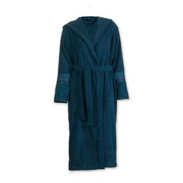 PIP Studio Bademantel Soft Zellige Bathrobe Dark Blue Xl Dunkelblau 100% Cotton