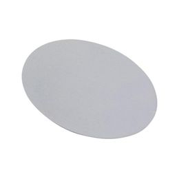 NKlaus Kerzentablett Teller Oval Aluminium Weiß 17x12cm Untersetzer Unt