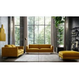 JVmoebel Wohnzimmer-Set, Designer Couch Polster Sitz Garnitur Sofa Garnituren 3+3 Sitzer + Hocker 3tlg.