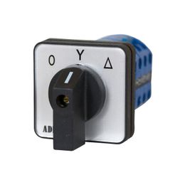 ADELID Schalter, Universal-Nockenschalter 0-Y-T Drehschalter Wechselschalter 16A 230/400V 3 Phasen 3 Positionen