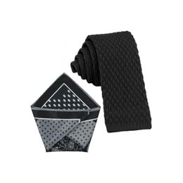 GASSANI Krawatte Herren-Krawatte Strick-Krawatte Uni