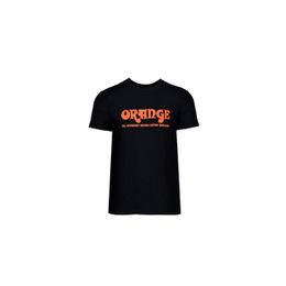Orange T-Shirt T-Shirt schwarz Gr. L mit Logo
