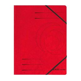 Herlitz Schreibmappe Herlitz 11387172 Eckspanner easyorga A4 Karton rot