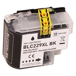 ABC Tintenpatrone (Kompatible Druckerpatrone für Brother LC-229XL BK Schwarz