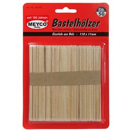 MEYCO Hobby Schatzkiste Bastelhölzer (Eisstiele) 110 x 11mm