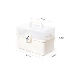 Zedelmaier Aufbewahrungsbox Medikamenten Aufbewahrung Medizinbox Apothekenbox HausapothekeBox Groß (STB106)