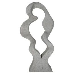 Present Time Skulptur Statue Abstract Art Wave Polyresin Warm Grey
