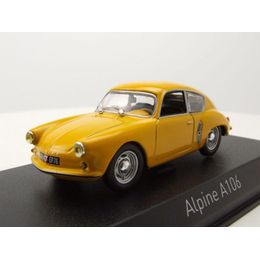 Norev Modellauto Alpine Renault A106 1956 gelb Modellauto 1:43 Norev