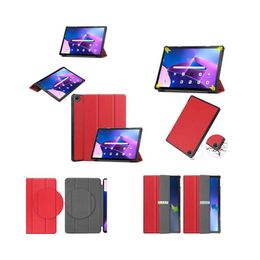 Wigento Tablet-Hülle Für Lenovo M10 Plus 2022 3. Gen 10.6 Zoll Tablet Tasche 3 folt Wake UP Smart Cover Etuis Schutz Case
