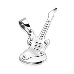 BUNGSA Anhänger Set Anhänger Gitarre Silber aus Edelstahl Unisex (1-tlg)