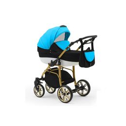 babies-on-wheels Kombi-Kinderwagen 2 in 1 Kinderwagen-Set Cosmo ECO Gold