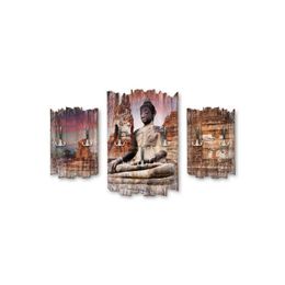 Kreative Feder Wandgarderobe Buddha Statue