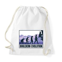 Youth Designz Turnbeutel Bouldern Evolution Baumwolle Tasche