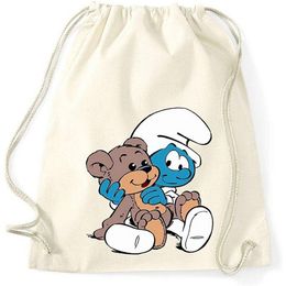 Youth Designz Turnbeutel Baby Schlumpf Baumwoll Tasche Turnbeutel