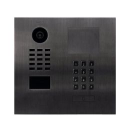 DoorBird DoorBird - Video Türstation D2101KH für Einfamilienhaus mit gravierbarer Blende und Keypad Video-Türsprechanlage (Außenbereich
