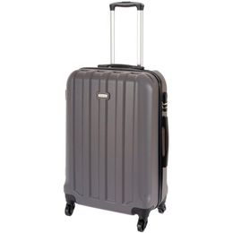 Cahoon Hartschalen-Trolley Hartschalenkoffer Trolley 4-Rollen Koffer Reisekoffer / L 65 Liter