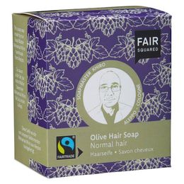 Fair Squared Haarseife Fair Squared Haarseife mit Olivenöl für glänzendes Haar mit fair gehandelten Inhaltsstoffen