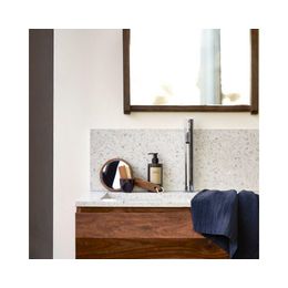 Tikamoon Waschbecken Ava Fliesenspiegel aus Premium-Terrazzo Moon 145 cm