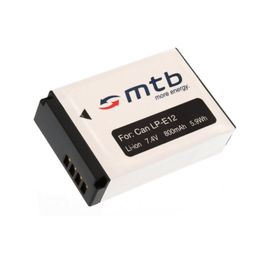 mtb more energy [BAT-366 - Li-Ion] Kamera-Akku kompatibel mit Akku-Typ Canon LP-E12 800 mAh (7