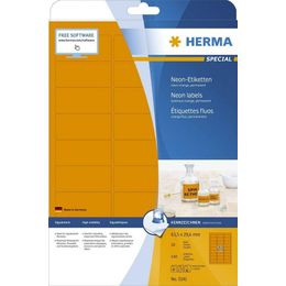 Herma Herma Etiketten A4 neon-orange 63