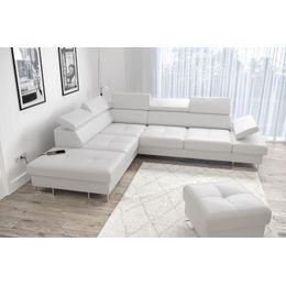 JVmoebel Ecksofa, Ecksofa Polsterung Couch Textil Wohnzimmer L-Form Modern gelb