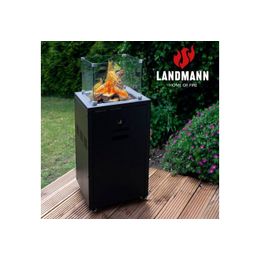 Landmann Feuerstelle Designfeuer Terrassenfeuer Glass Cube 46x46x110cm