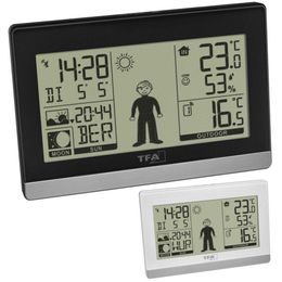 Tfa Dostmann mit Außensender Weather Boy TFA 35.1159 Funkuhr digital Funkwetterstation