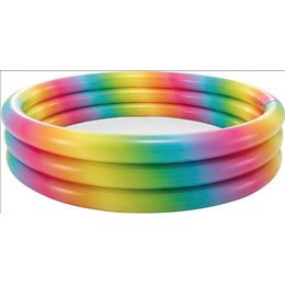 Intex Rundpool Rainbow Ombre Pool Ø 168cm x 41cm 581 Liter ab 2 Jahren 58449NP