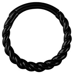 Karisma Piercing-Set Karisma Edelstahl Hinged Scharnier Segment Ring Twisted Rope Ohrring Nase 1