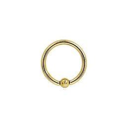 Karisma Augenbrauenpiercing Titan Gold G23 BCR Ring Intimpiercing Septum Lippe Kugel 3mm Klemmkugel Stärke 1