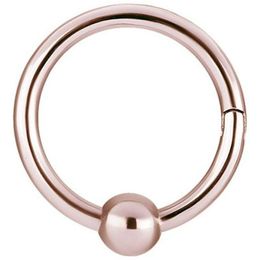 Karisma Piercing-Set Karisma Roségold Edelstahl 316L Hinged Ball Closure Ring Segment Ring Ohrring Nase 3mm Kugel 1
