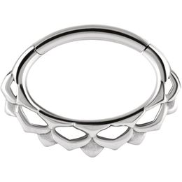 Karisma Piercing-Set Karisma Edelstahl 316L Hinged Septum/Daith Clicker Ring Ohrring Nase 6mm Stablänge