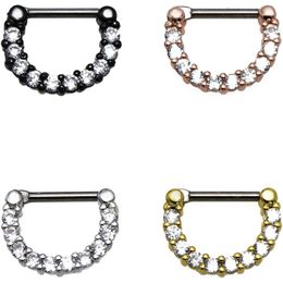 Karisma Nasenpiercing Karisma Titan G23 Septum Clicker Segment Ring Nasenring