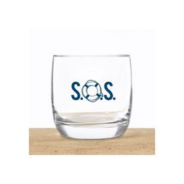 Bow & Hummingbird Whiskyglas Kristallglas S.O.S.