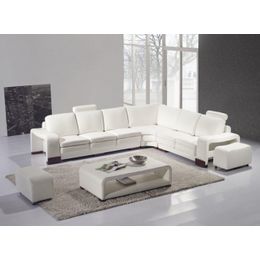 JVmoebel Ecksofa, Komplette Sofa Couch Moderne Garnitur Ecksofa + Hocker + Couchtisch